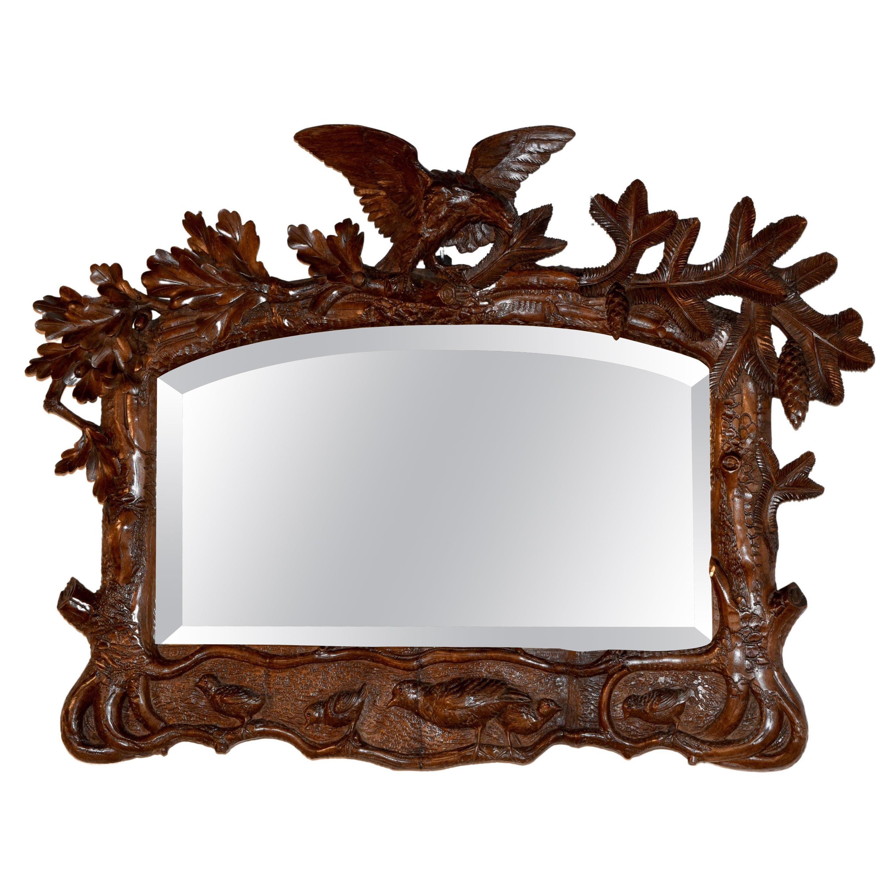 Pair Black Forest Mirrors at 1stDibs