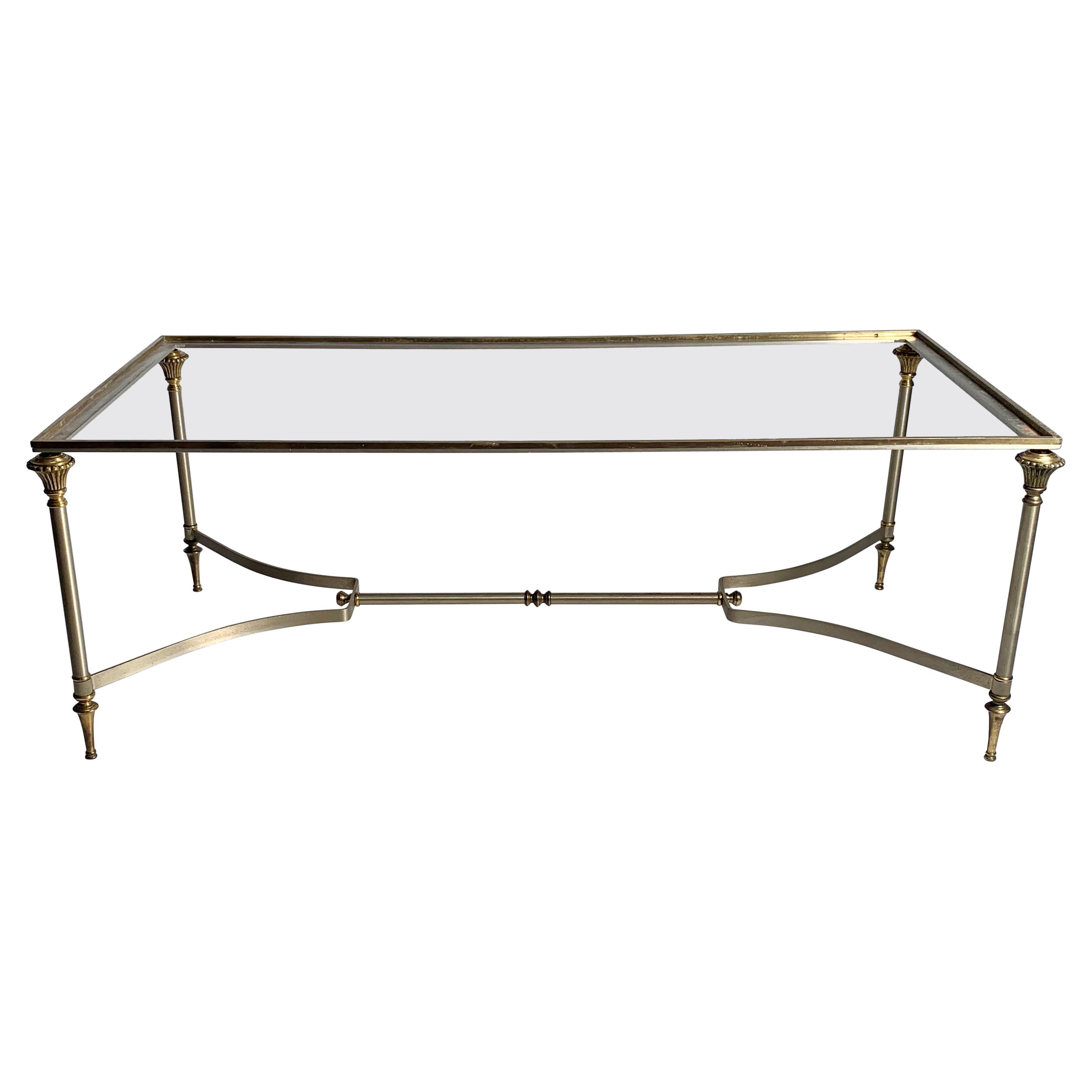 Italian Mid Century Neoclassical Coffee Table For Sale at 1stDibs