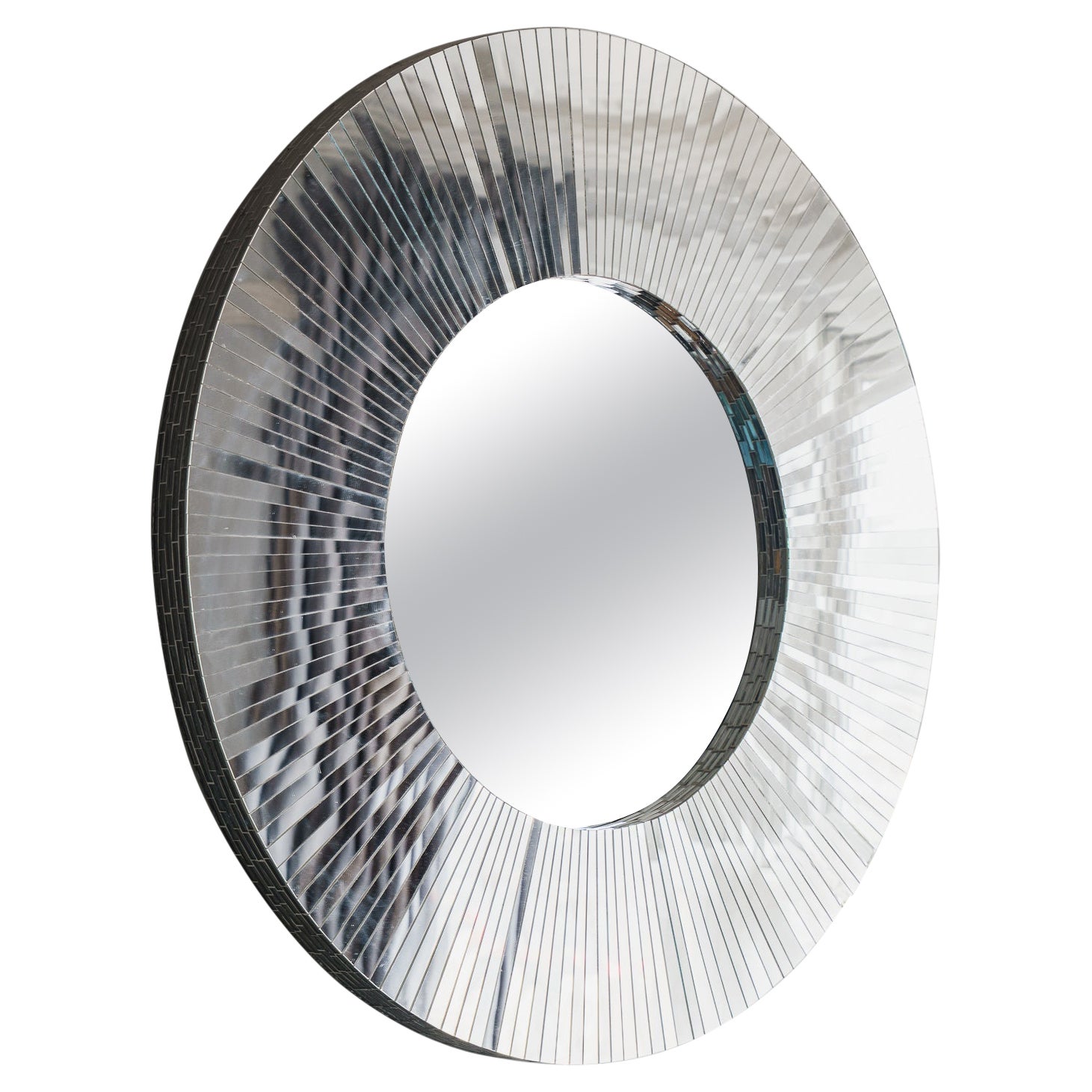 Deep Ray Circular Mosaic Mirror. Sunray Mirror Handmade in UK by Claire ...
