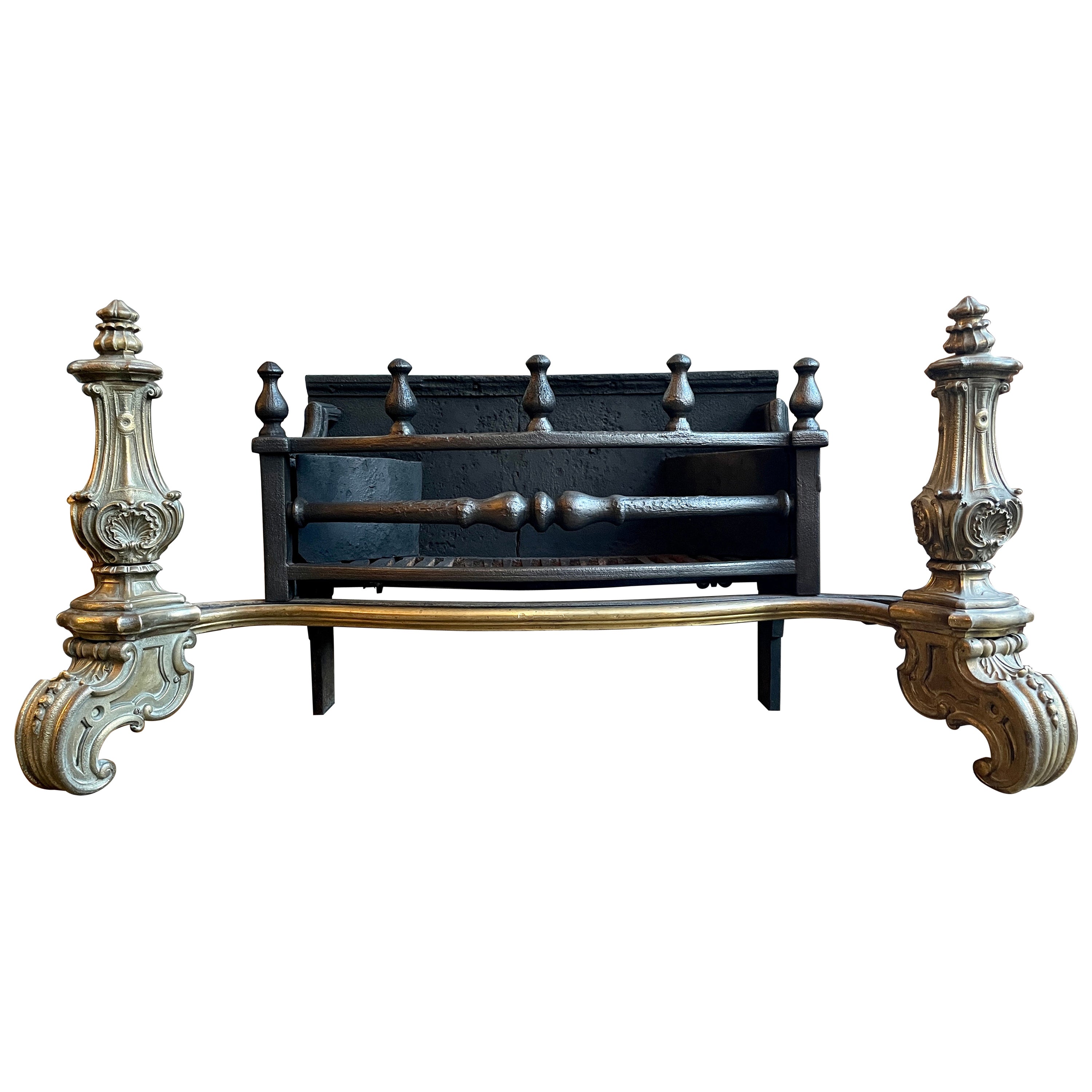 Antique Sienna Marble Fireplace in the Rococo Revival Style For Sale at ...