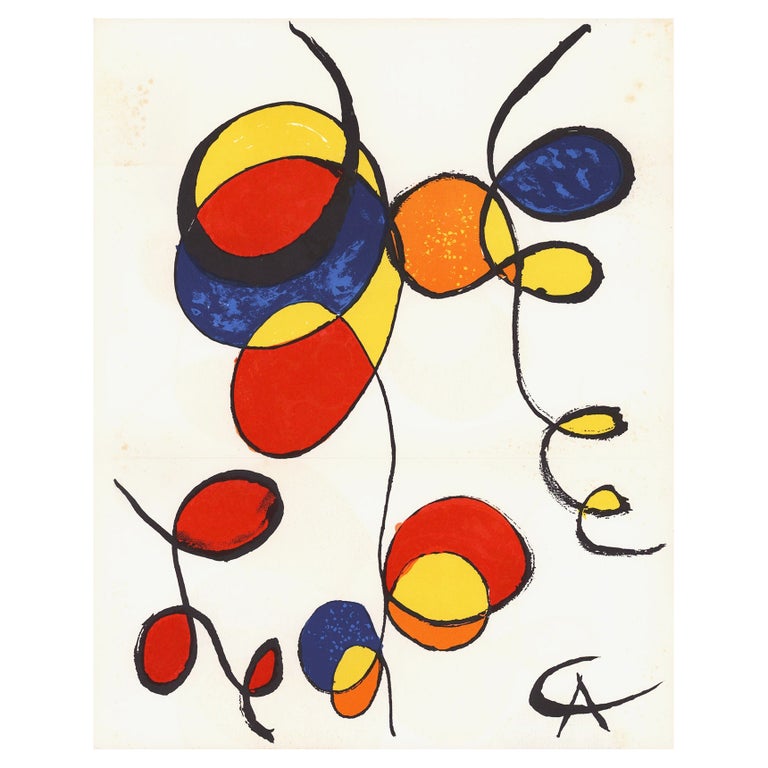 Vintage Alexander Calder Lithograph at 1stDibs