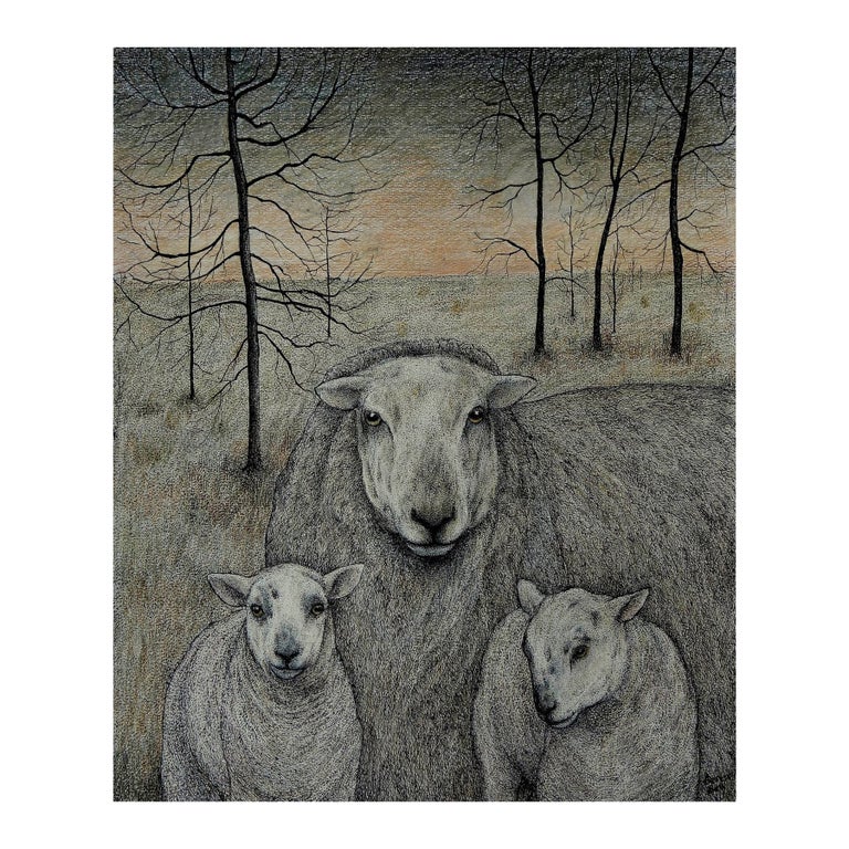 Seren Bell ''Welsh Artist'' Mixed Media Art on Artists Paper, Twin ...