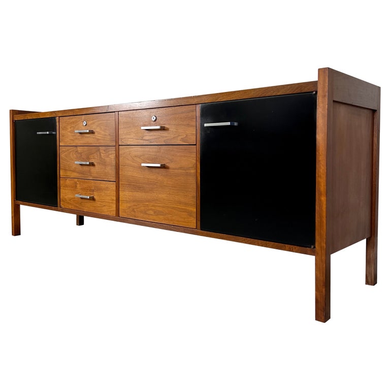 Mid-Century Walnut Credenza at 1stDibs