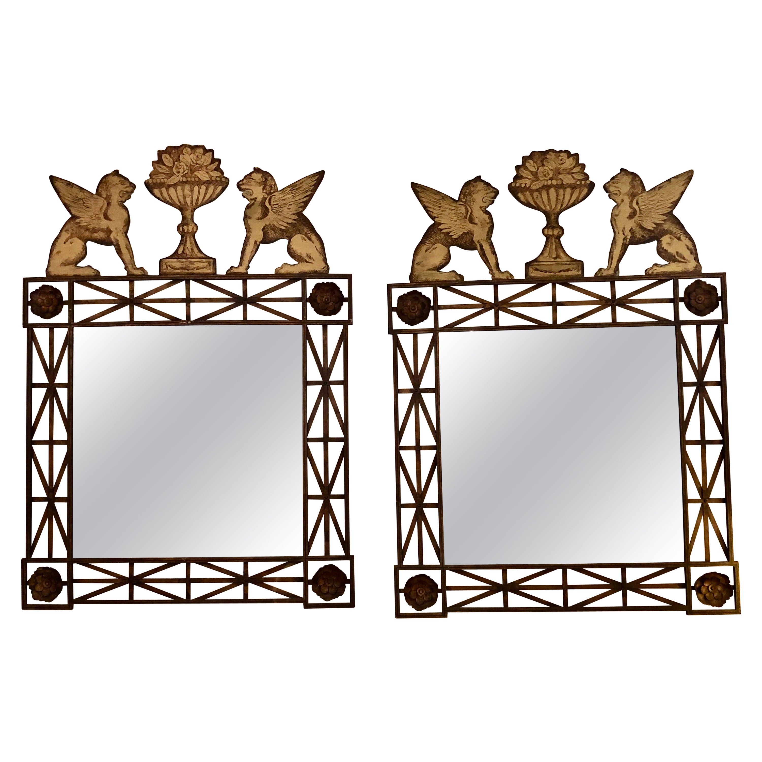 Winged Horses Mirror For Sale at 1stDibs
