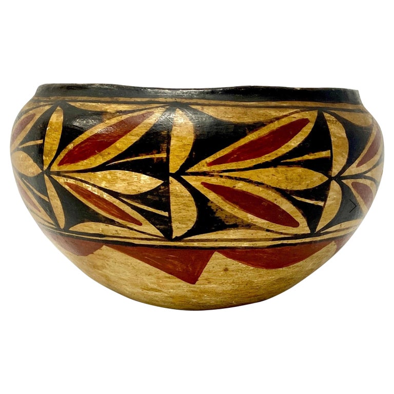 Acoma Native American Pottery Bowl at 1stDibs