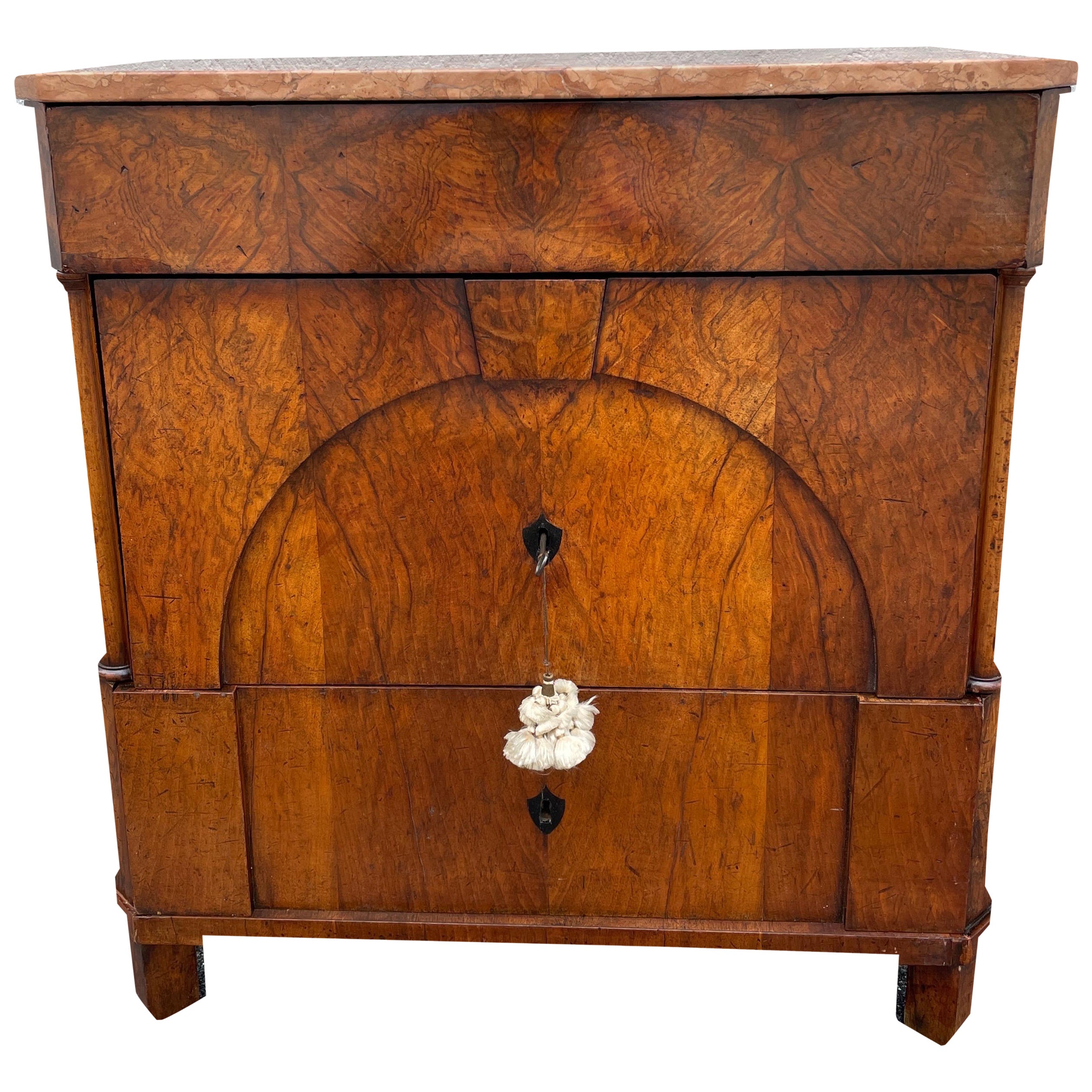 3 Drawer Marble Top Victorian Chest of Drawers For Sale at 1stDibs