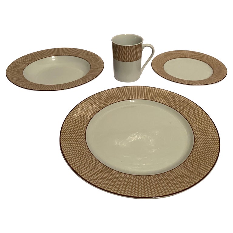 Lauren Ralph Lauren Reed Natural Dinnerware Set ~ 8 Place Settings For ...