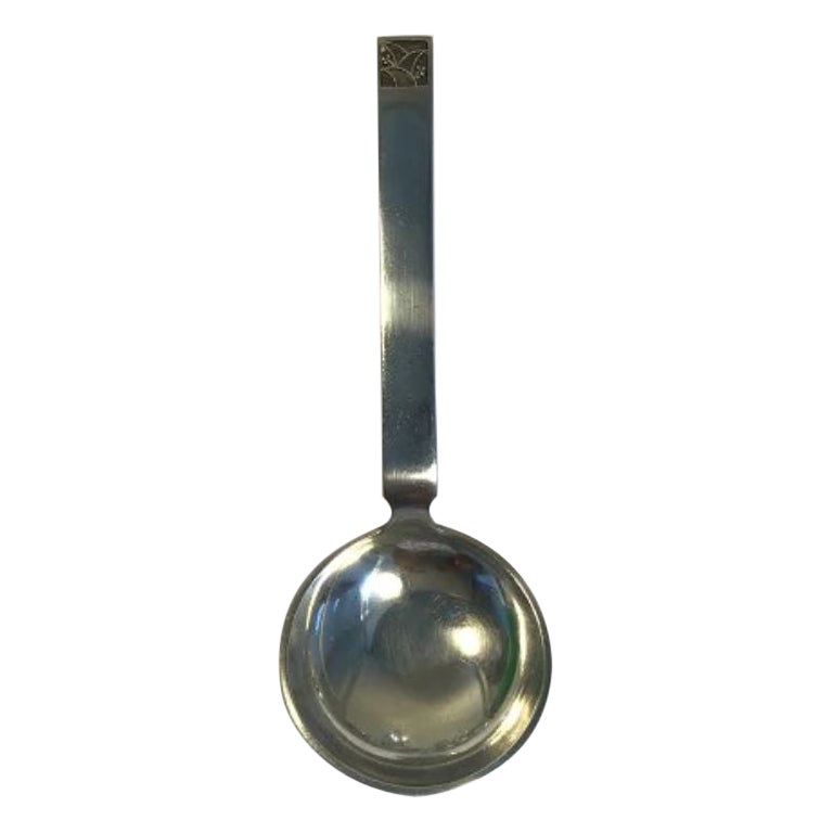 Evald Nielsen Sterling Silver No 33 Serving Spoon For Sale at 1stDibs