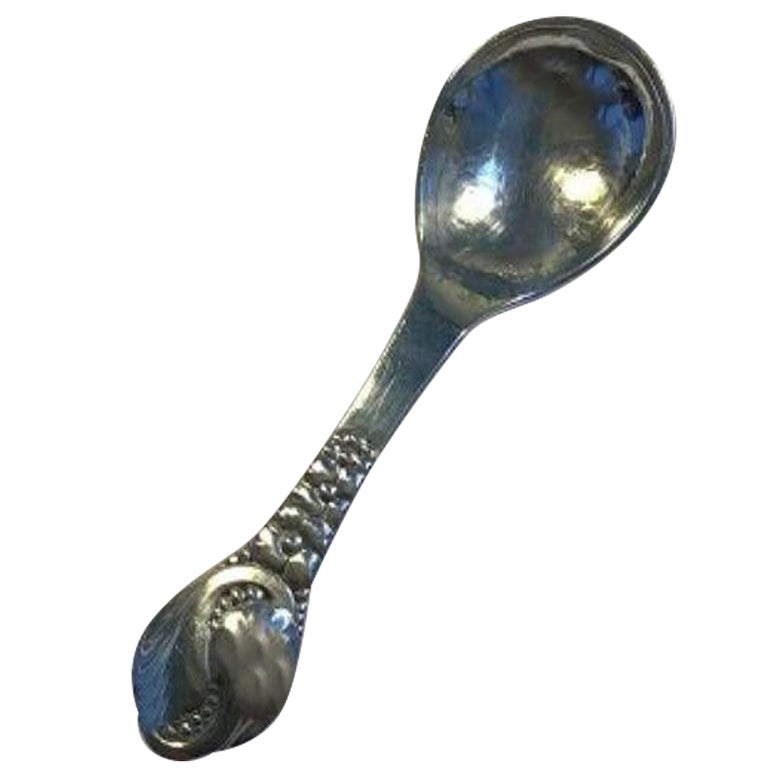 Evald Nielsen No 12 Silver Sugar Spoon 'Large' For Sale at 1stDibs
