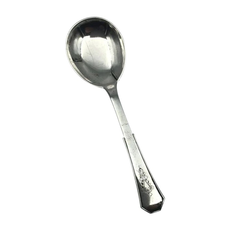 Hans Hansen Heirloom Silver No. 8 Silver Jam Spoon For Sale at 1stDibs