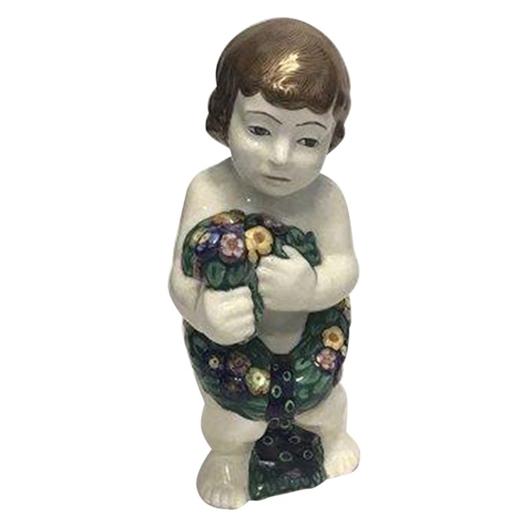 Aluminia Angel Figurine with Flowers Around the Waist No. 987/815 ...