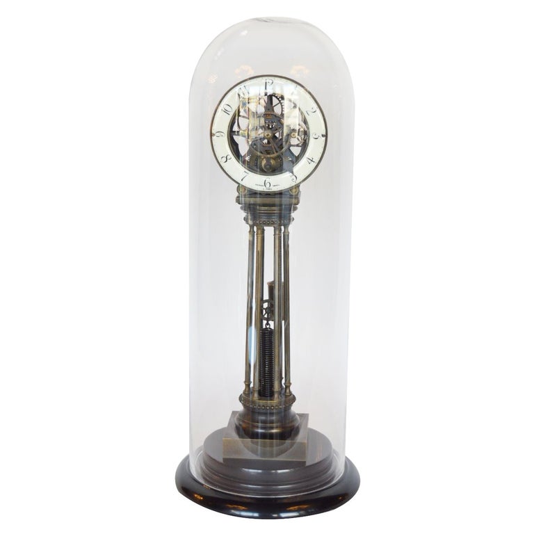 French 18th Century Skeleton Clock by Charles Voisin For Sale at 1stDibs