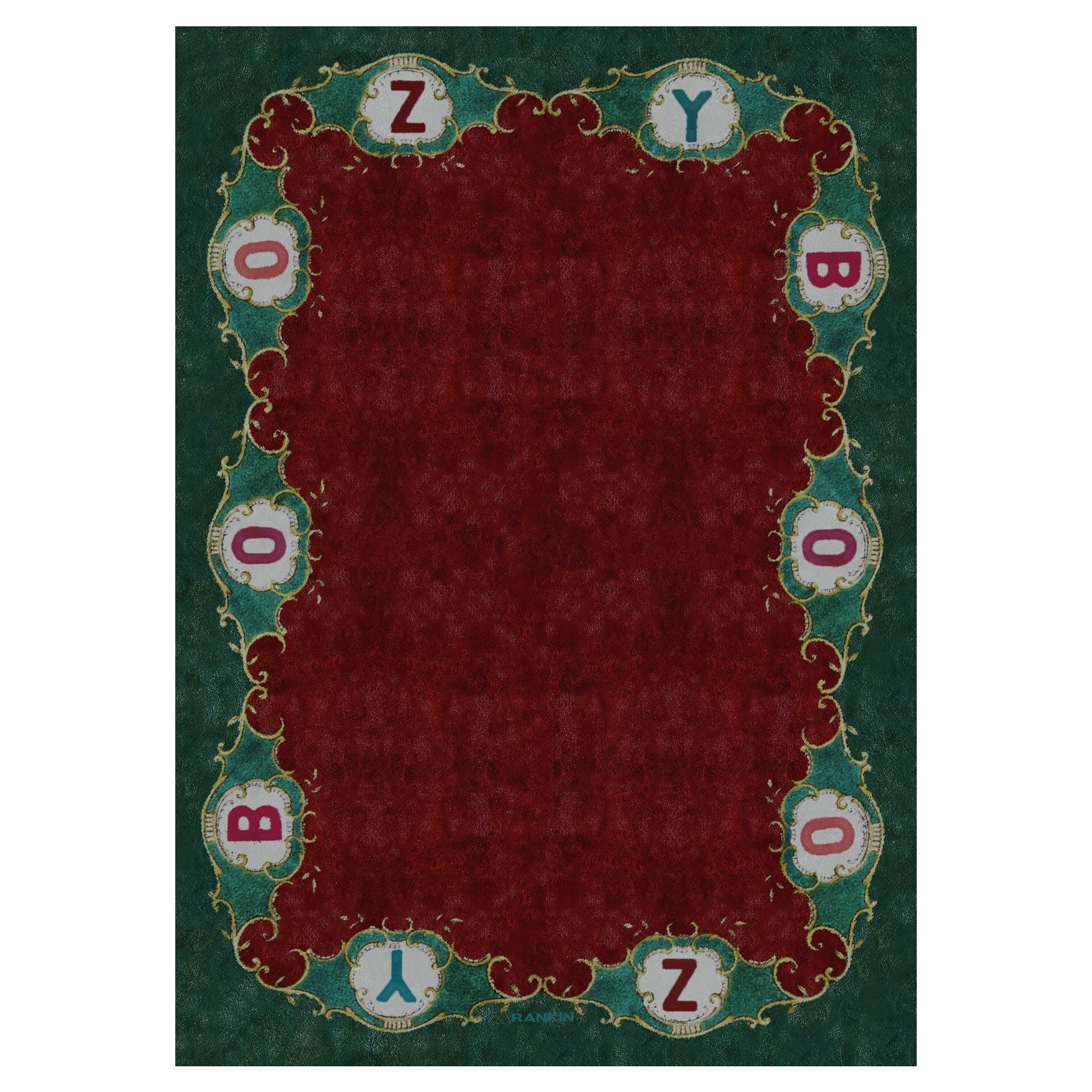 Le Corbusier Chandigarh Capitol Map Wool Rug For Sale at 1stDibs