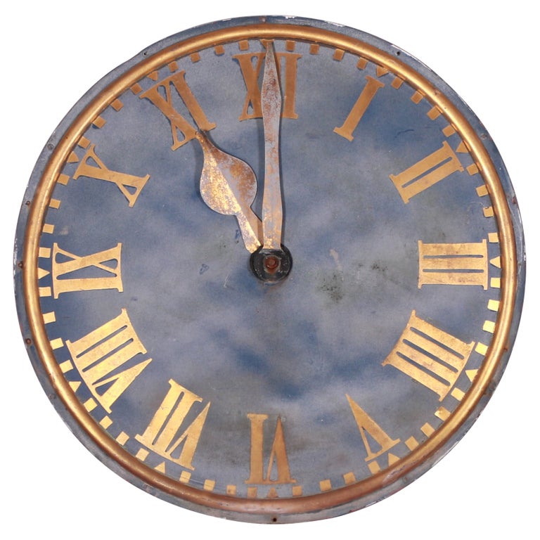 English Convex Tower Clockface For Sale at 1stDibs