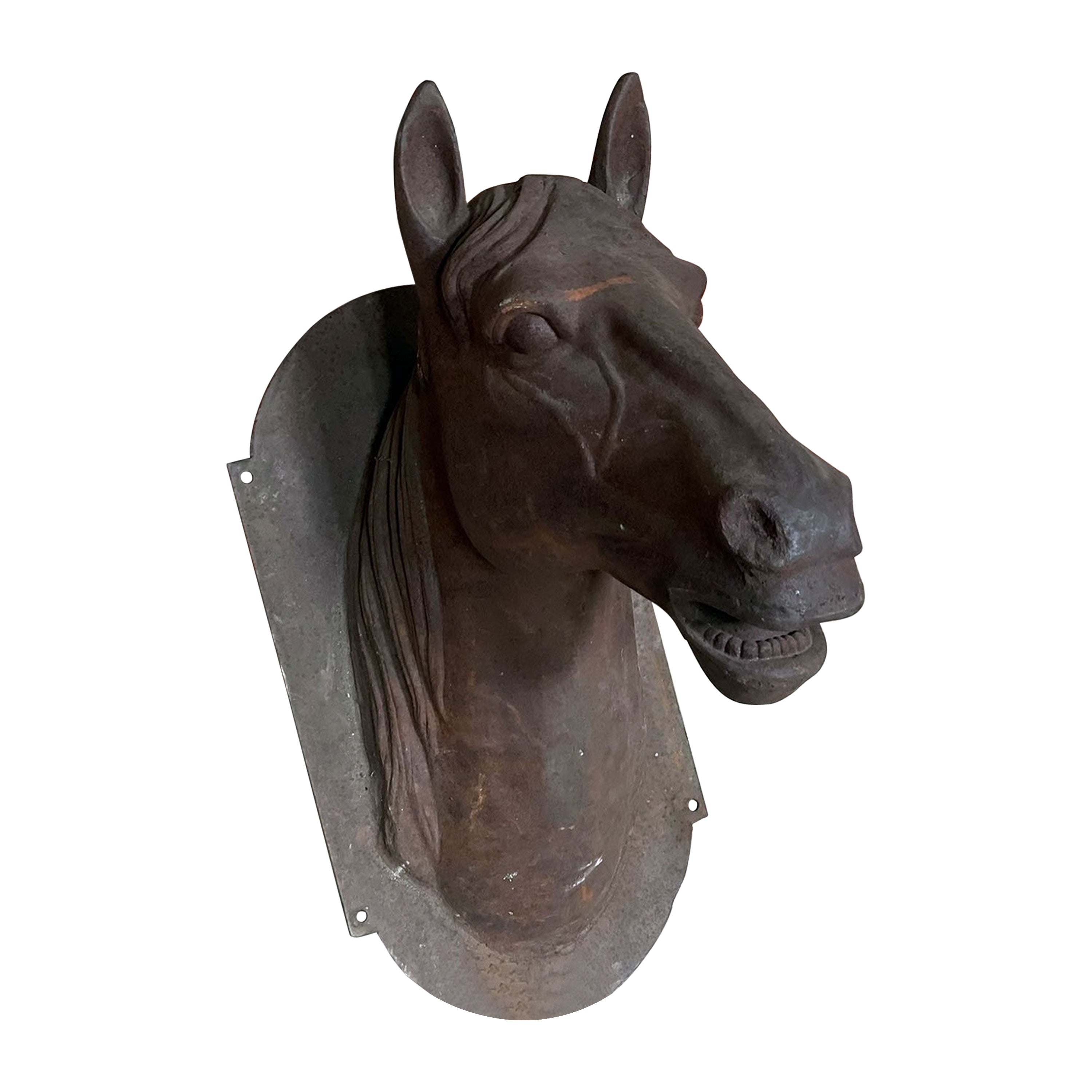 Antique Hitching Posts with Horse Heads at 1stDibs | horse head ...