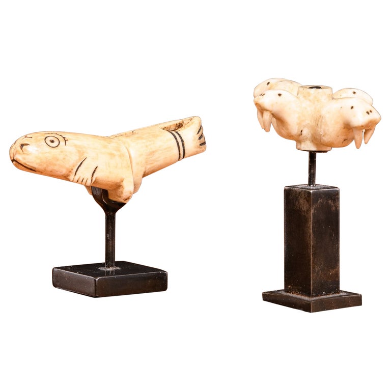 Two Inuit Marine Ivory Charms, Inuit People, Alaska For Sale at 1stDibs