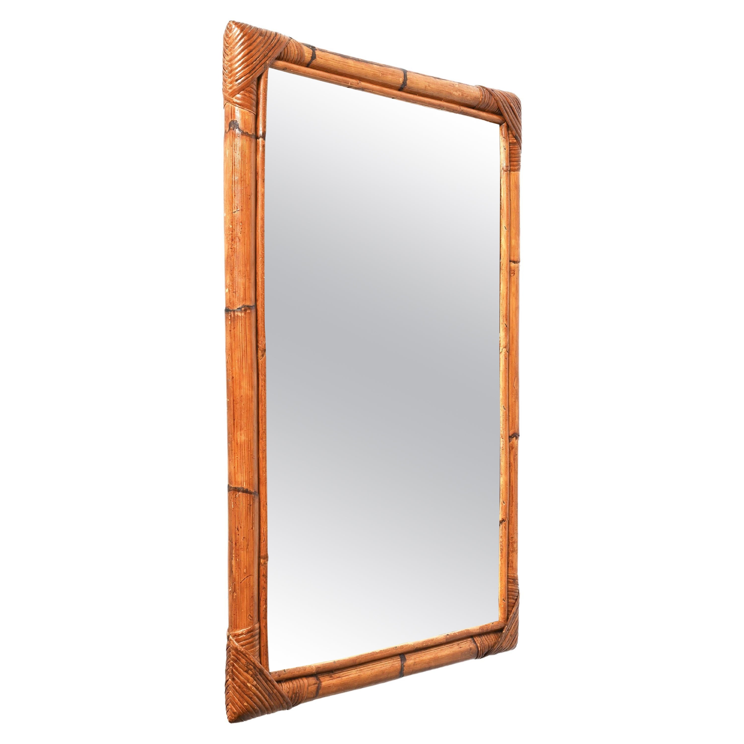 1970s Gucci Leather Framed Mirror For Sale at 1stDibs