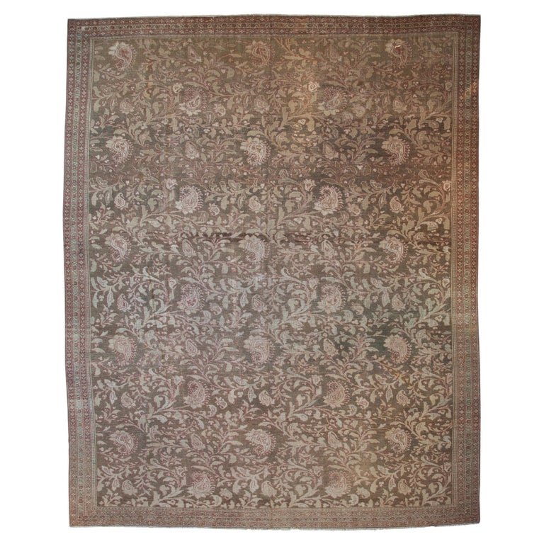 Vintage Distressed Malayer Carpet For Sale at 1stDibs