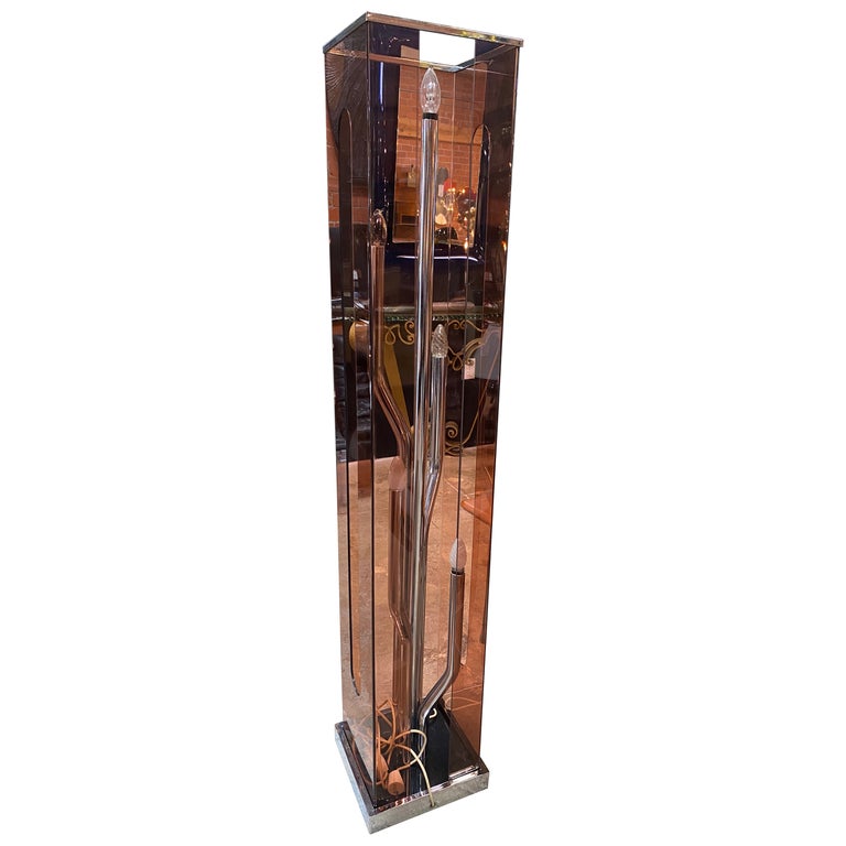 1970 Mid Century Italian Red Plexi Floor Lamp by Reggiani For Sale at ...