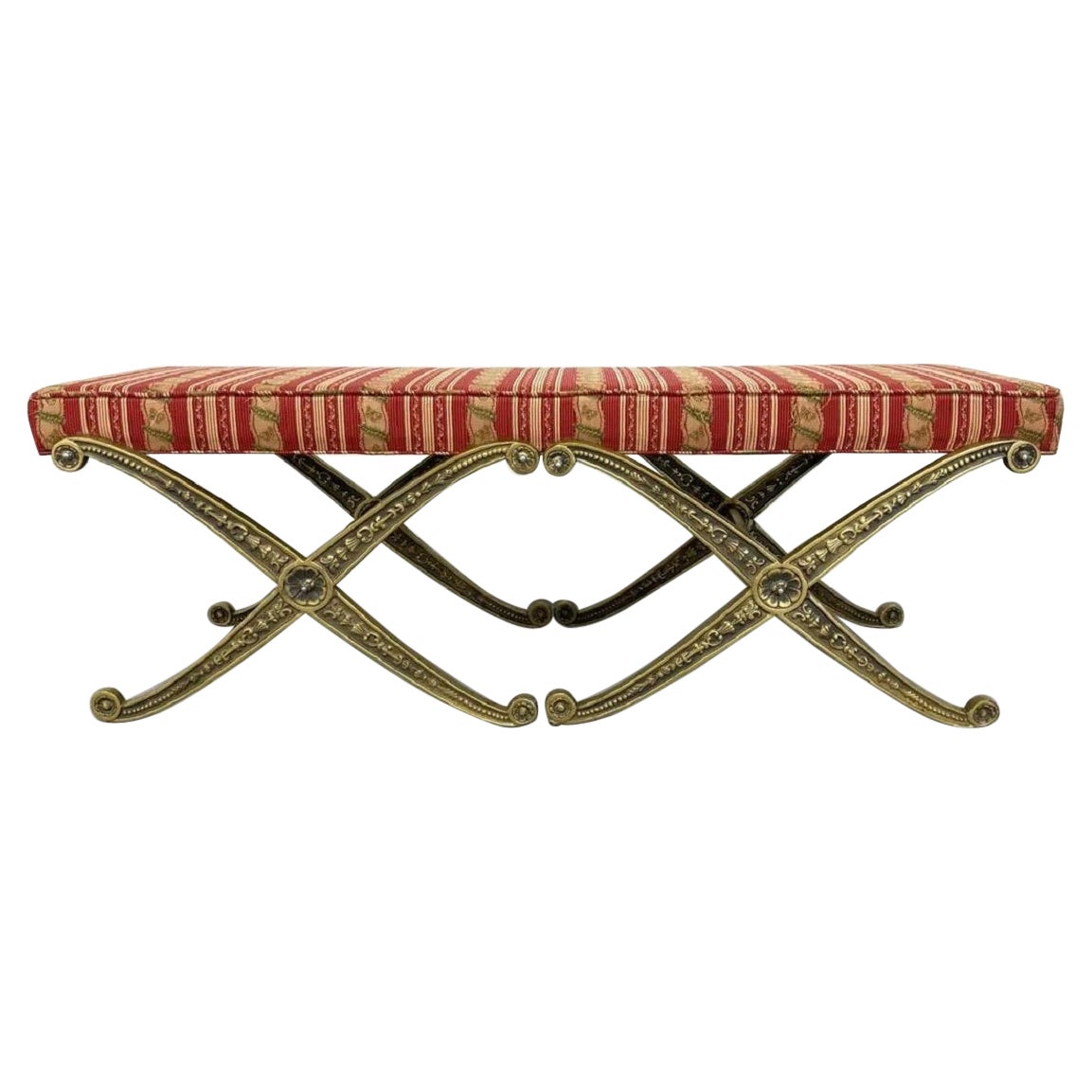Louis XIV Style Curved Bench For Sale at 1stDibs