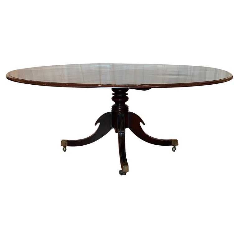 Antique 19th Century English Mahogany Round Dining Table at 1stDibs ...
