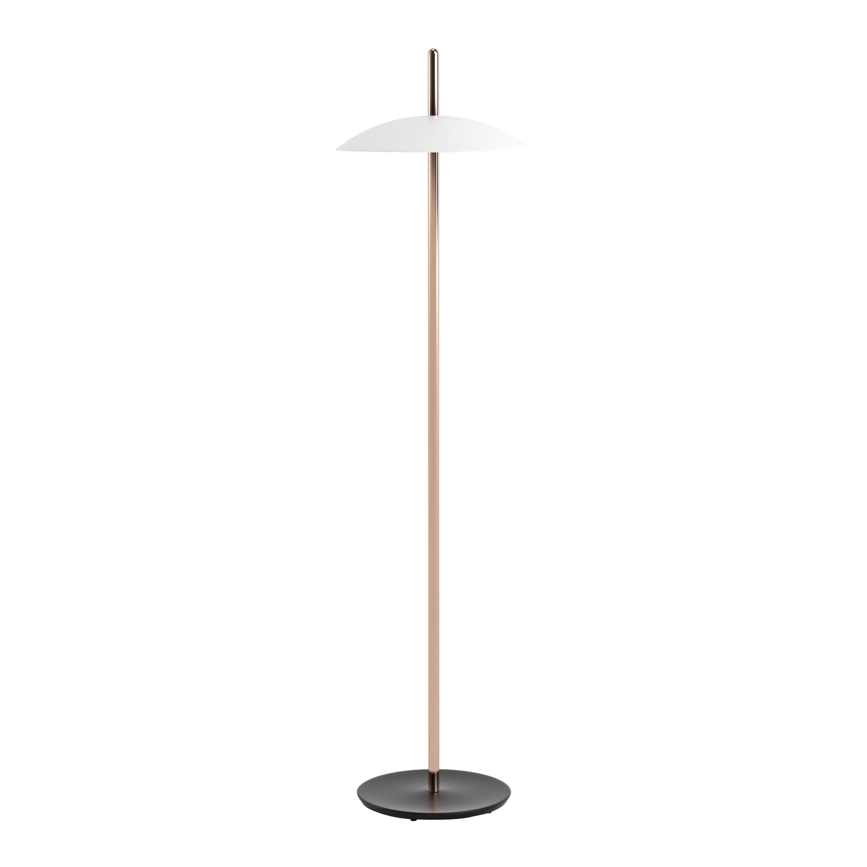 White and Copper Signal Floor Lamp from Souda, Made to Order For Sale ...