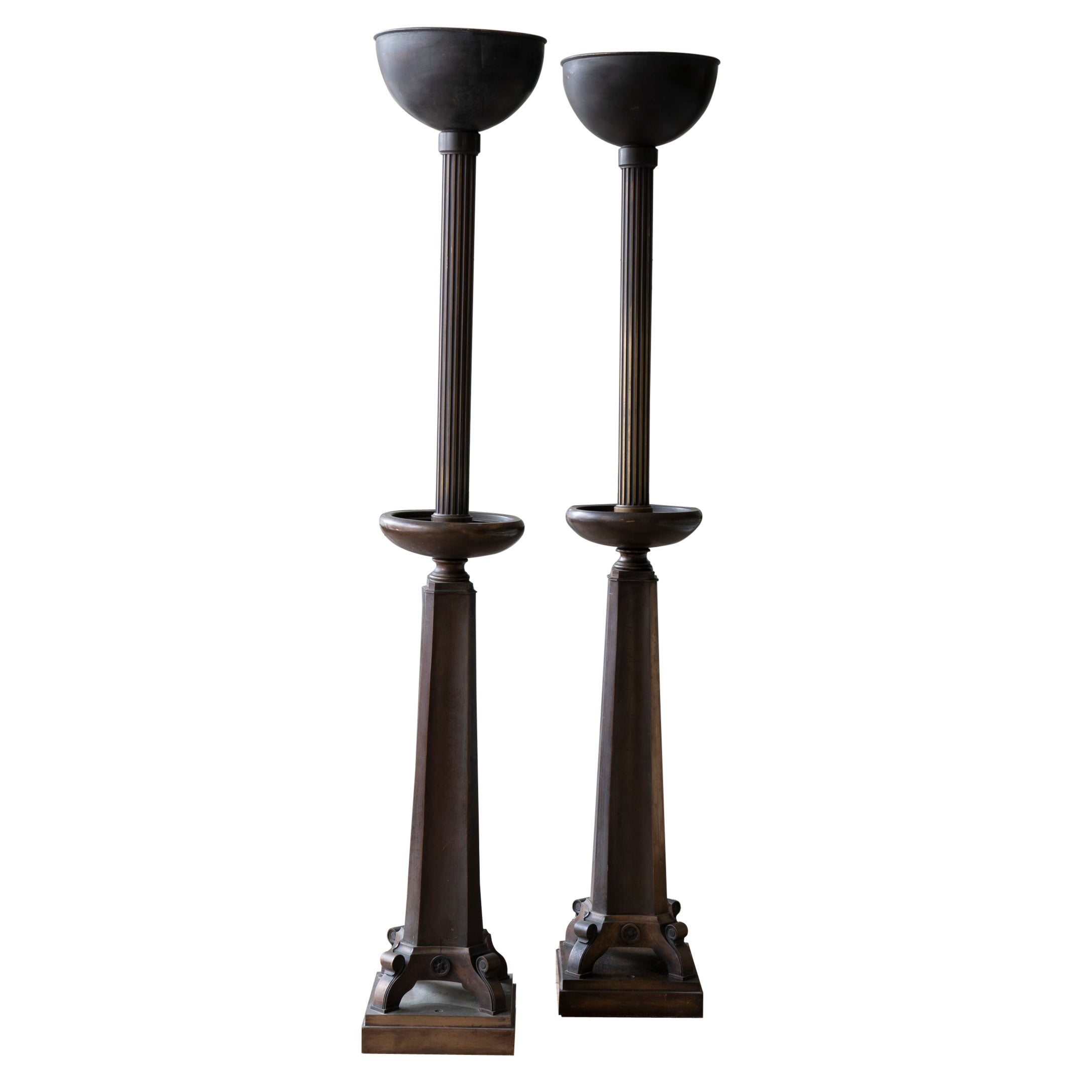 Pair of 'International Klein Blue' Uplighters at 1stDibs