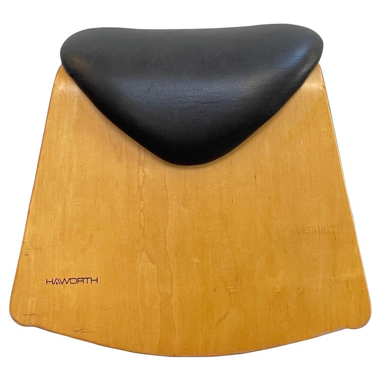 Vintage Haworth Shetland Saddle Rocker Stool For Sale at 1stDibs