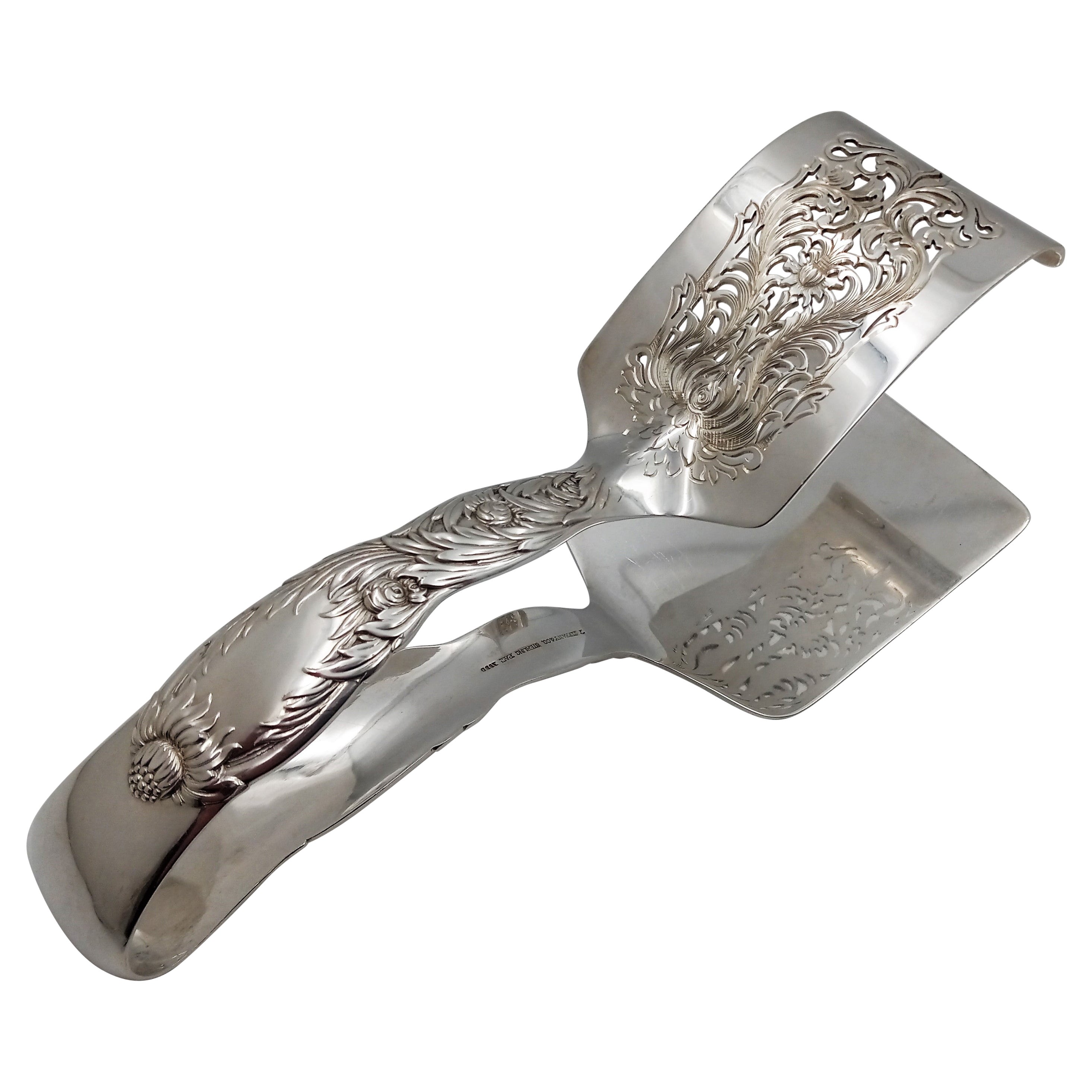 Tiffany and Co. Sterling Silver Tray Footed with Acid Etched Cherubs ...