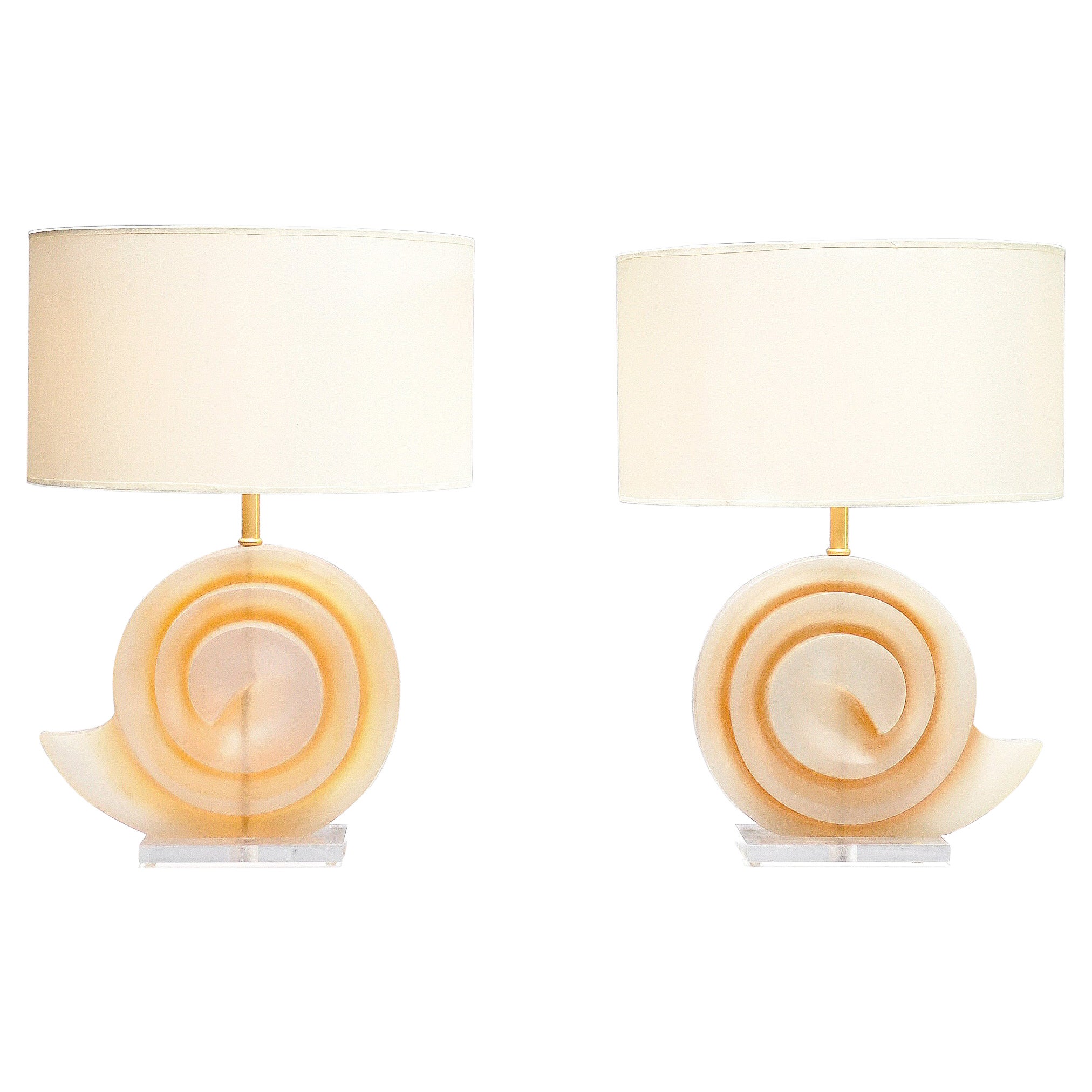 Marzio Cecchi Lumaca Snail Table Lamp For Sale at 1stDibs