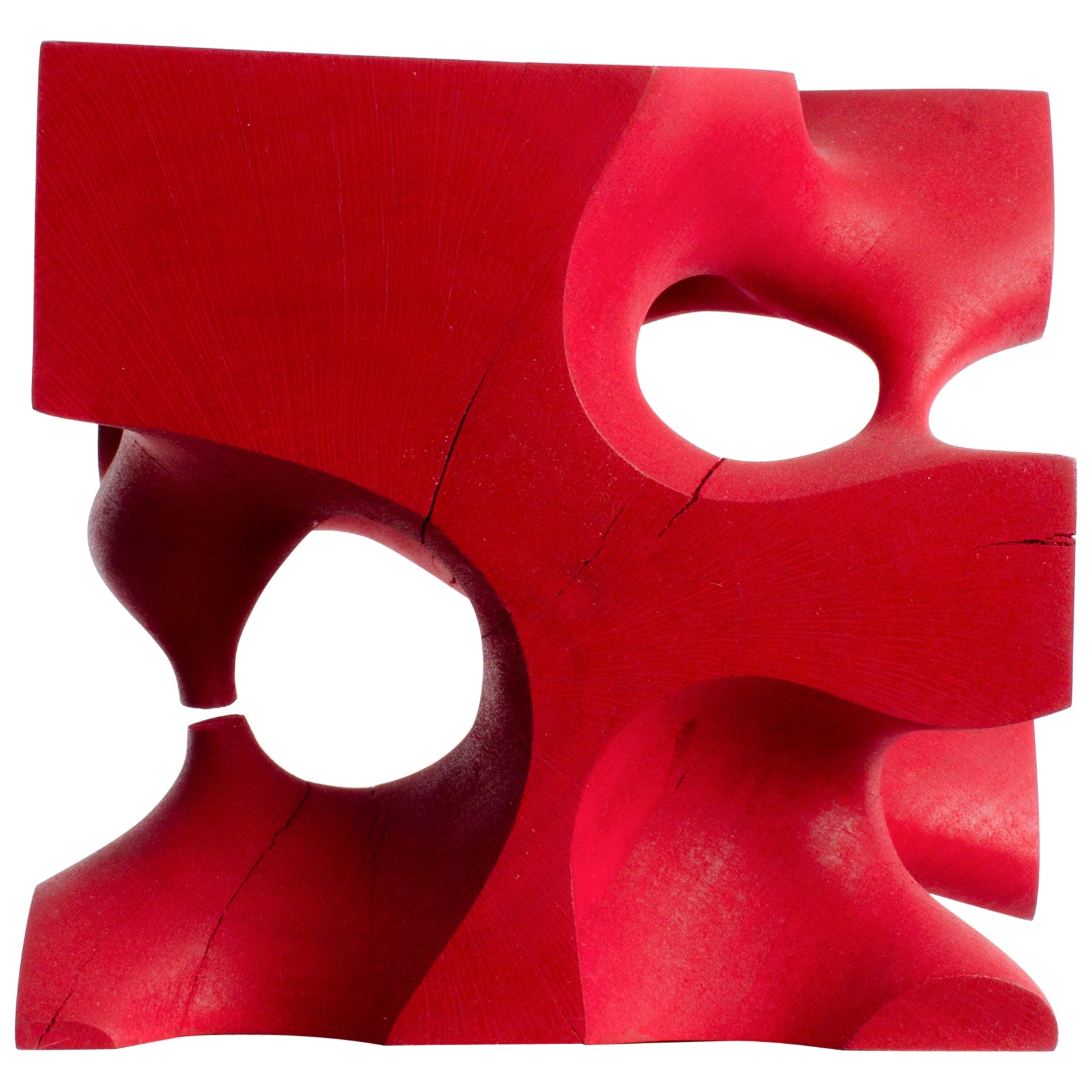 Cube En Bois 017 I m Not Giving Up De Driaan Claassen En Vente