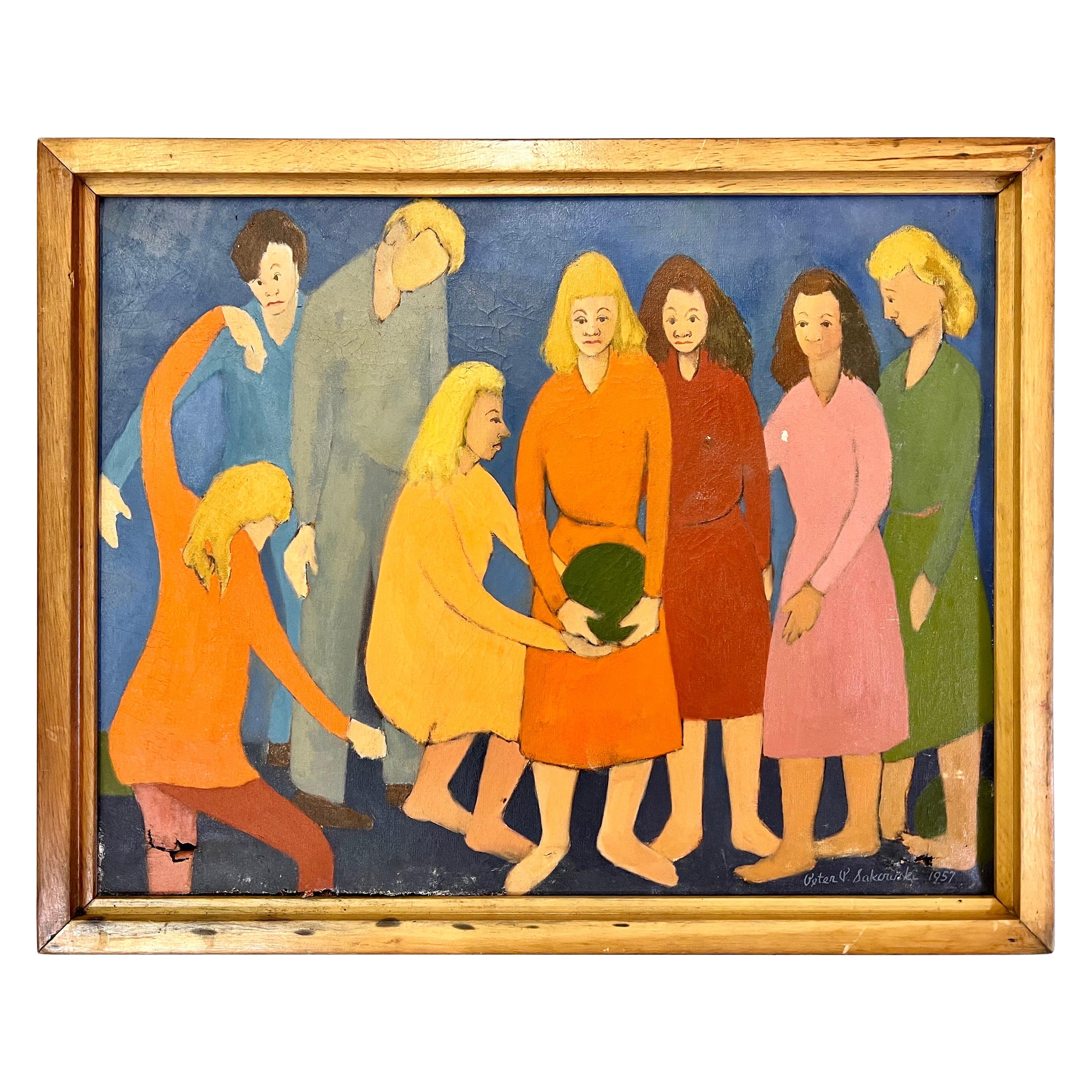 Rare Peter Paul Sakowski Painting For Sale at 1stDibs | peter sakowski
