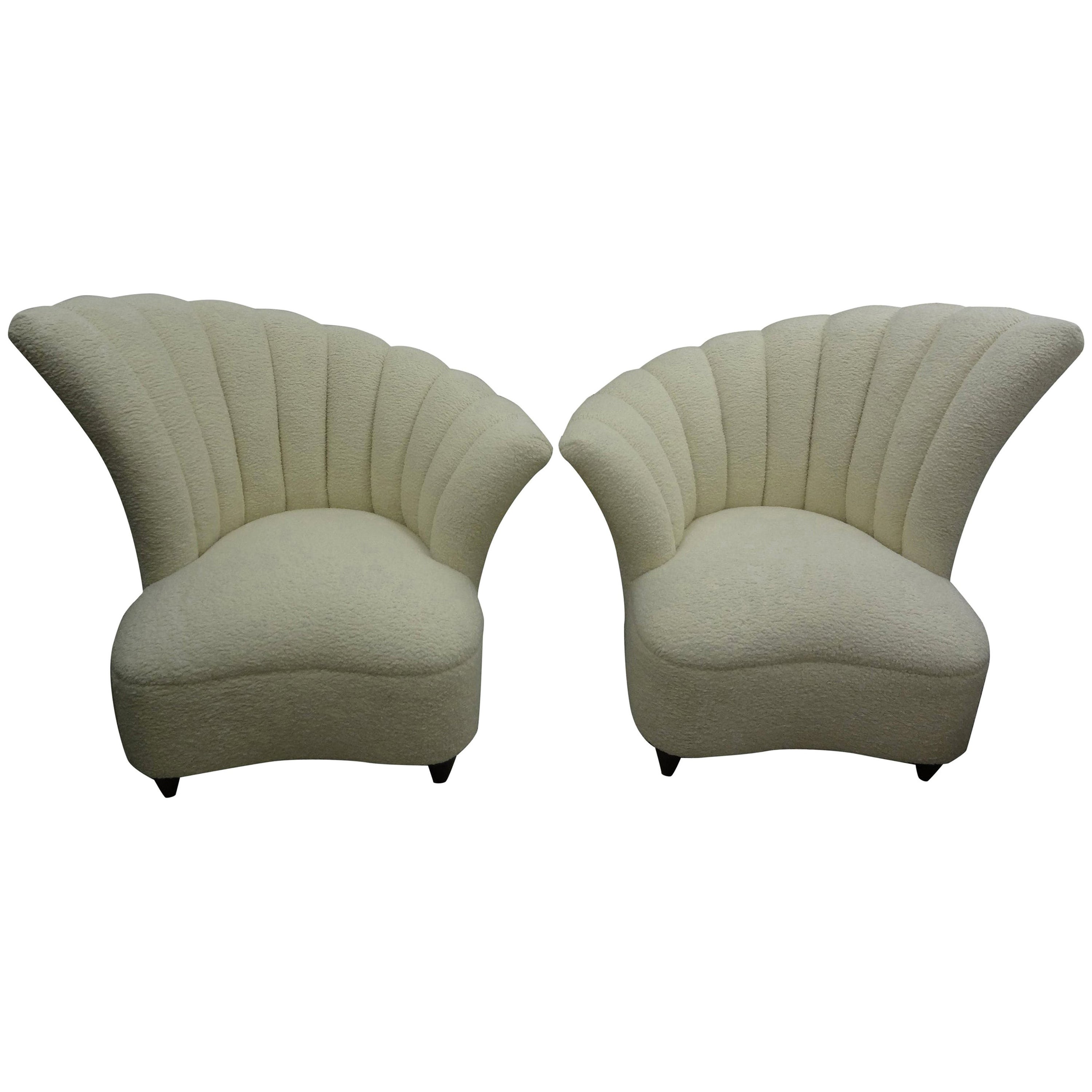 Hollywood Regency Asymmetrical Deco Channel Back Lounge Newly ...