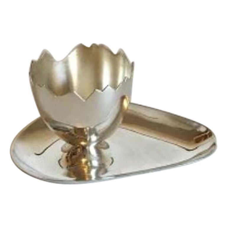 Sterling Silver Egg Cup For Sale at 1stDibs