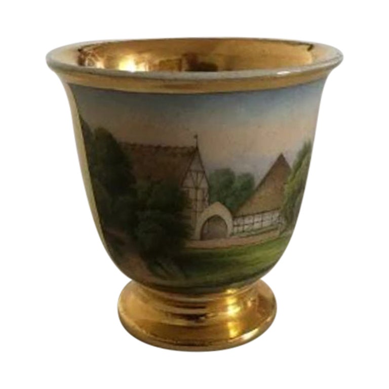 Royal Copenhagen Empire Cup with Motif of Estate from 1820-1850 For ...