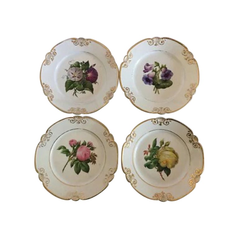 4 Royal Copenhagen Empire Plates by Klein from 1840-1860 For Sale at ...