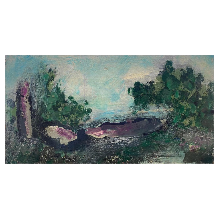Jacques Pinon, French Expressionist Landscape Painting For Sale at 1stDibs