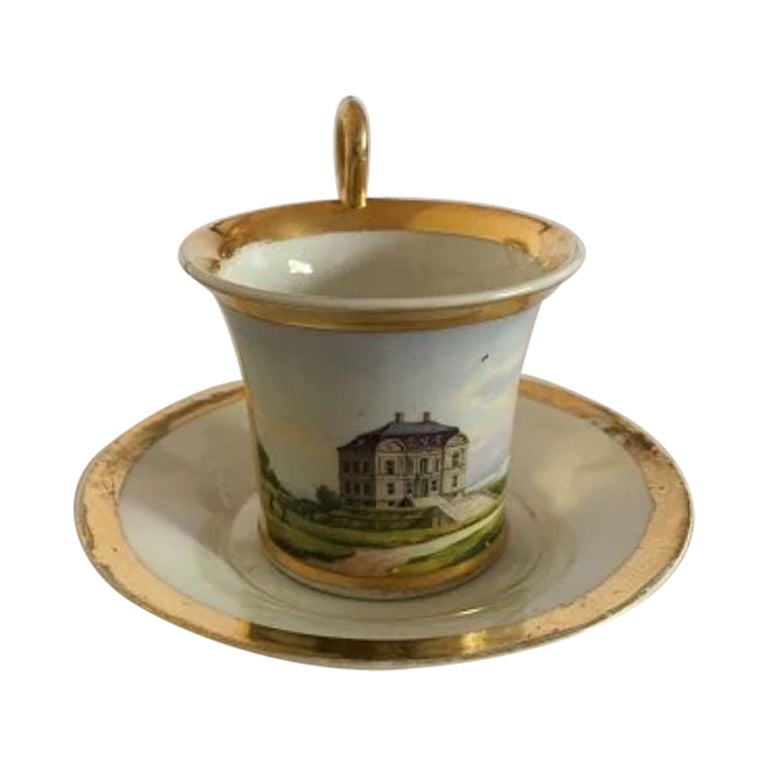 Royal Copenhagen Empire Cup with Motif of Eremitagen from 1820-1850 For ...