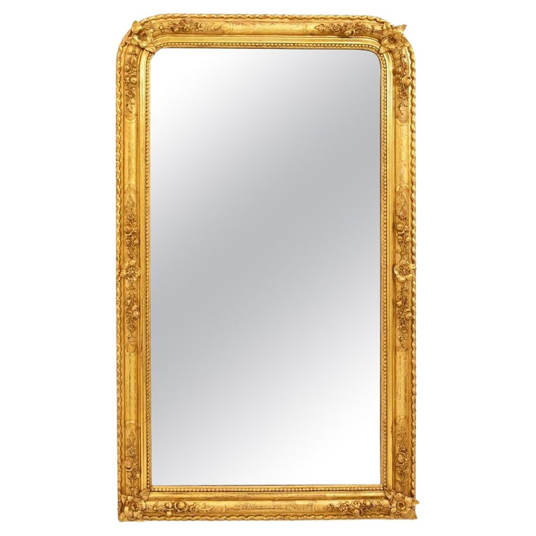 Antique Gold Wall Mirror, Antique Gilt Mirror, in Its Original Gold ...