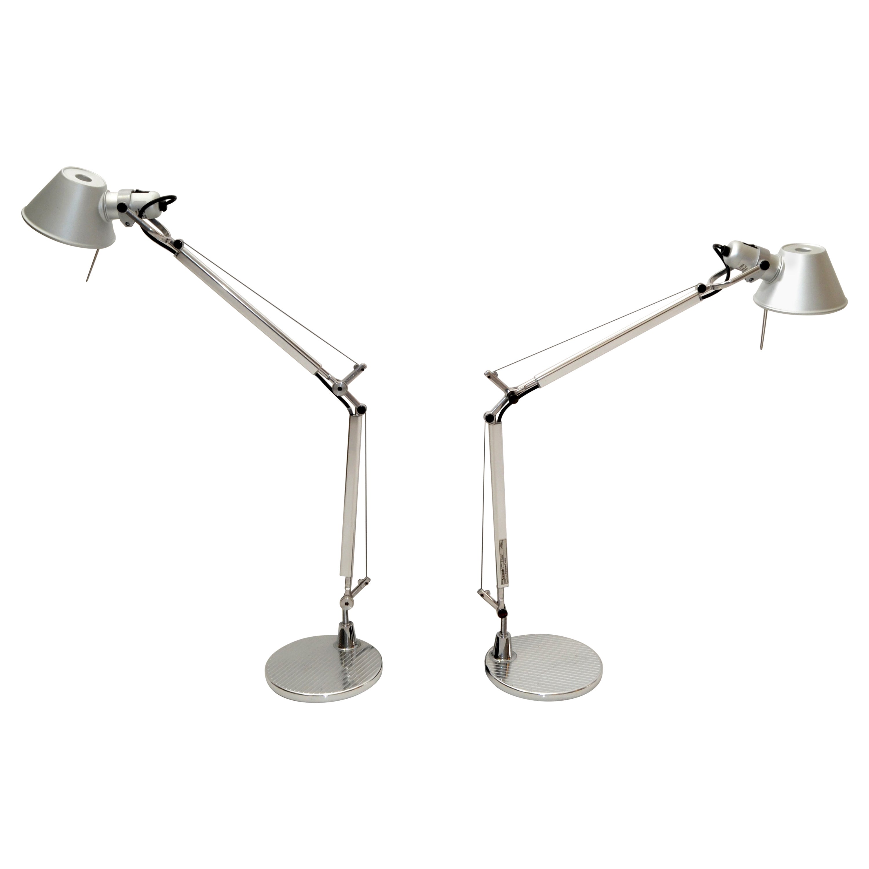 Artemide Tolomeo Mini Table Lamp in Black with Clamp For Sale at ...