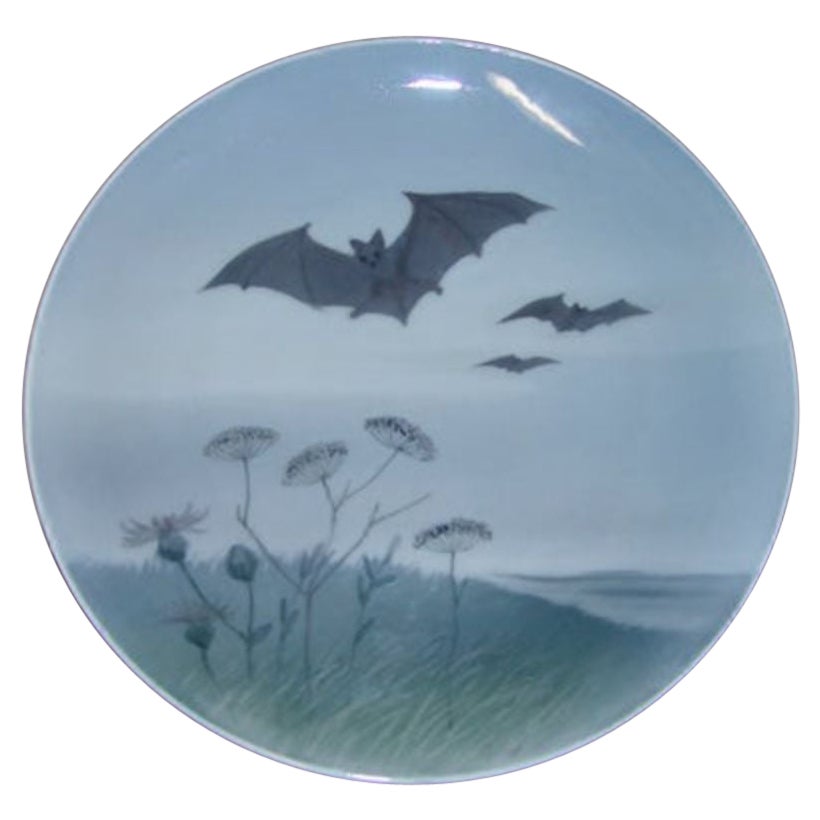 Royal Copenhagen Bat Wall Plate No 22 For Sale at 1stDibs
