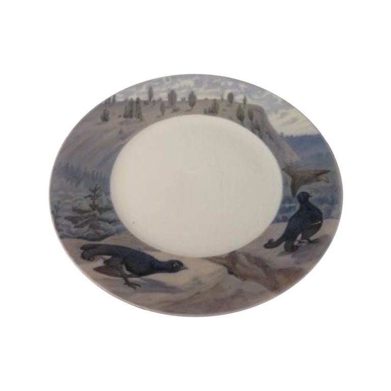 Royal Copenhagen Art Nouveau Motif Plate with Birds No 574 For Sale at ...