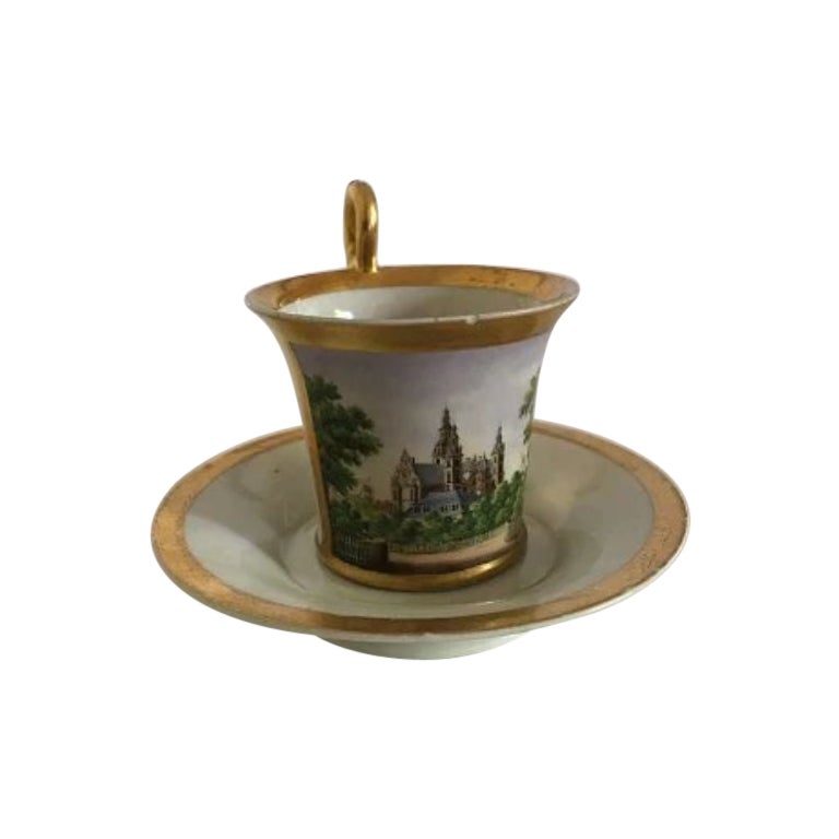Royal Copenhagen Empire Cup with Flowers from 1820-1850 by Klein For ...