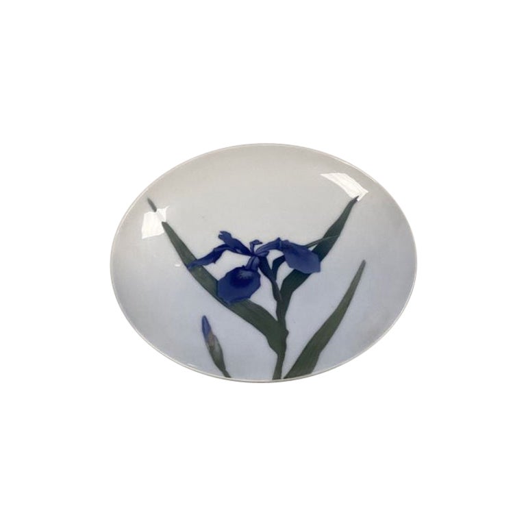 Royal Copenhagen Art Nouveau Plate With Iris No 79 For Sale At 1stdibs