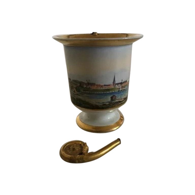 Royal Copenhagen Empire Lion Cup with Motif from Nyborg from 1820-1850 ...