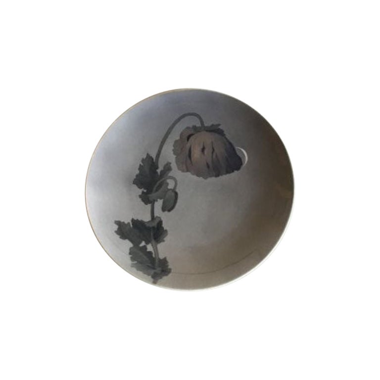 Royal Copenhagen Art Nouveau Motif Plate with Puppy and Moonlight No ...