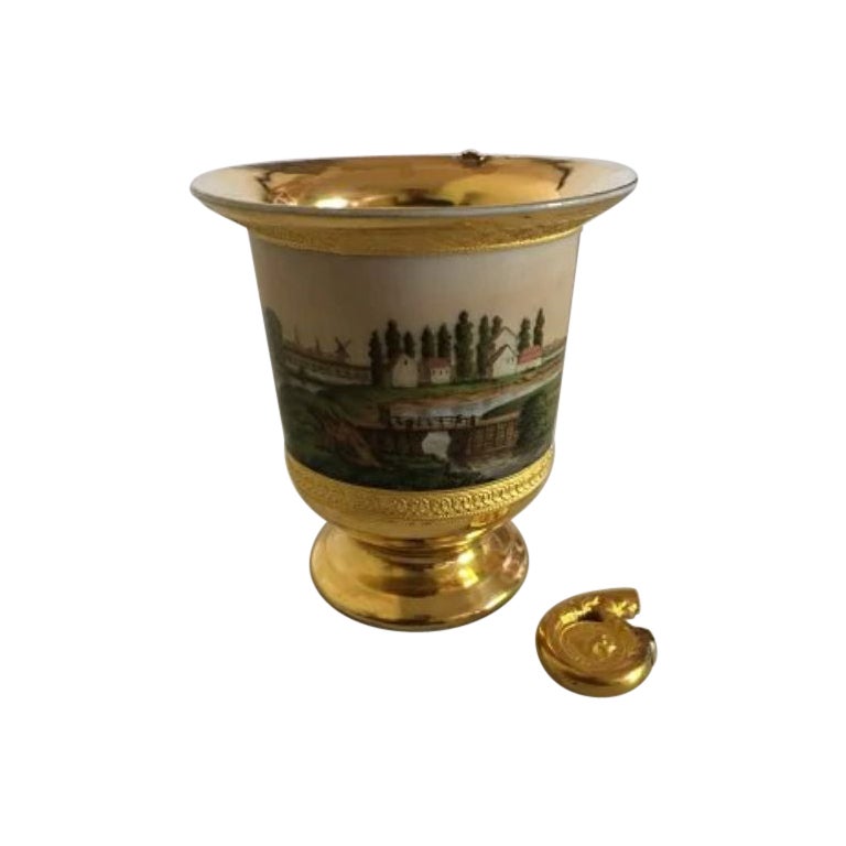 Royal Copenhagen Empire Lion Cup with Motif from Copenhagen from 1820 ...