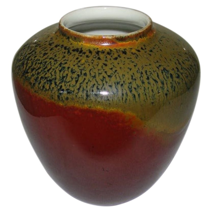 Royal Copenhagen Vase with Brown Glaze, Designed by Carl Frederik ...