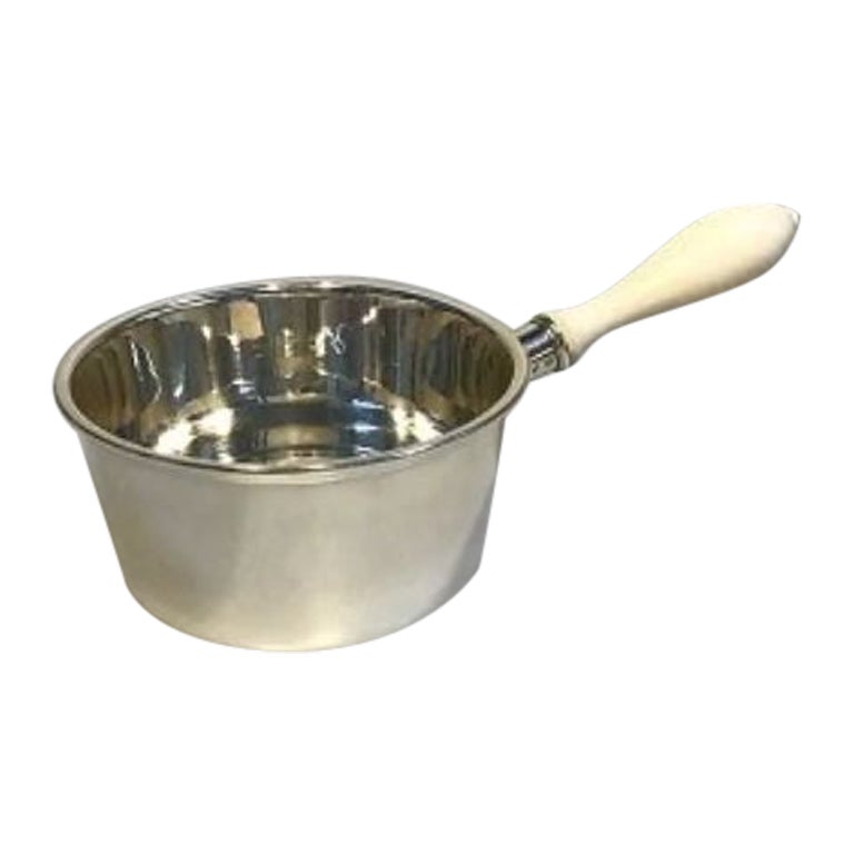 Svend Toxværd Silver Saucepan with Bone Handle For Sale at 1stDibs