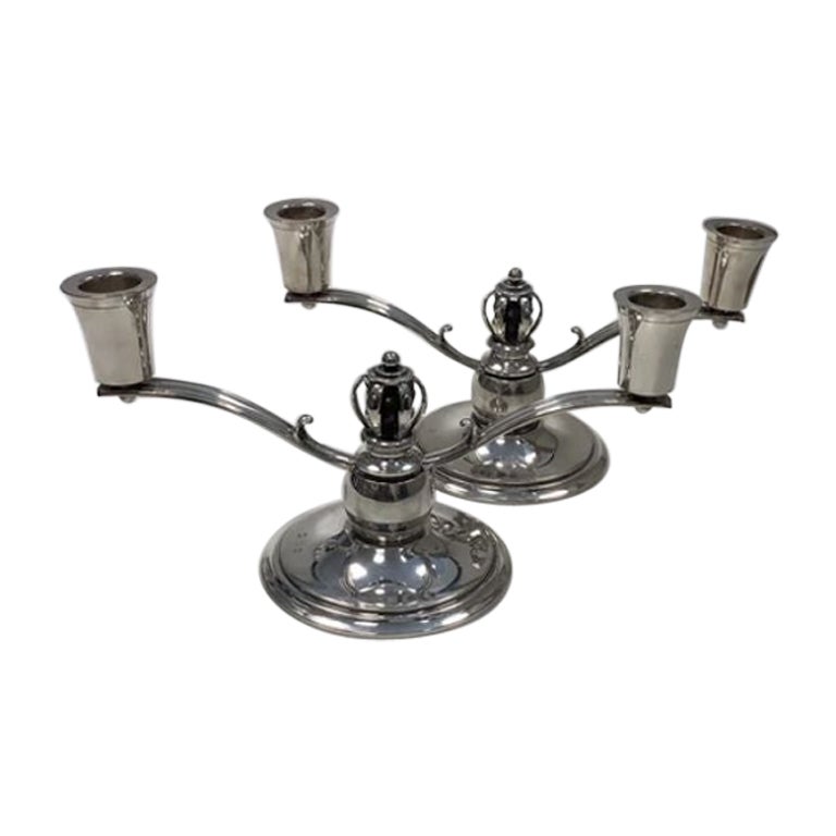 Machine Age Art Deco Silver Candlesticks, Lurelle Guild for ...